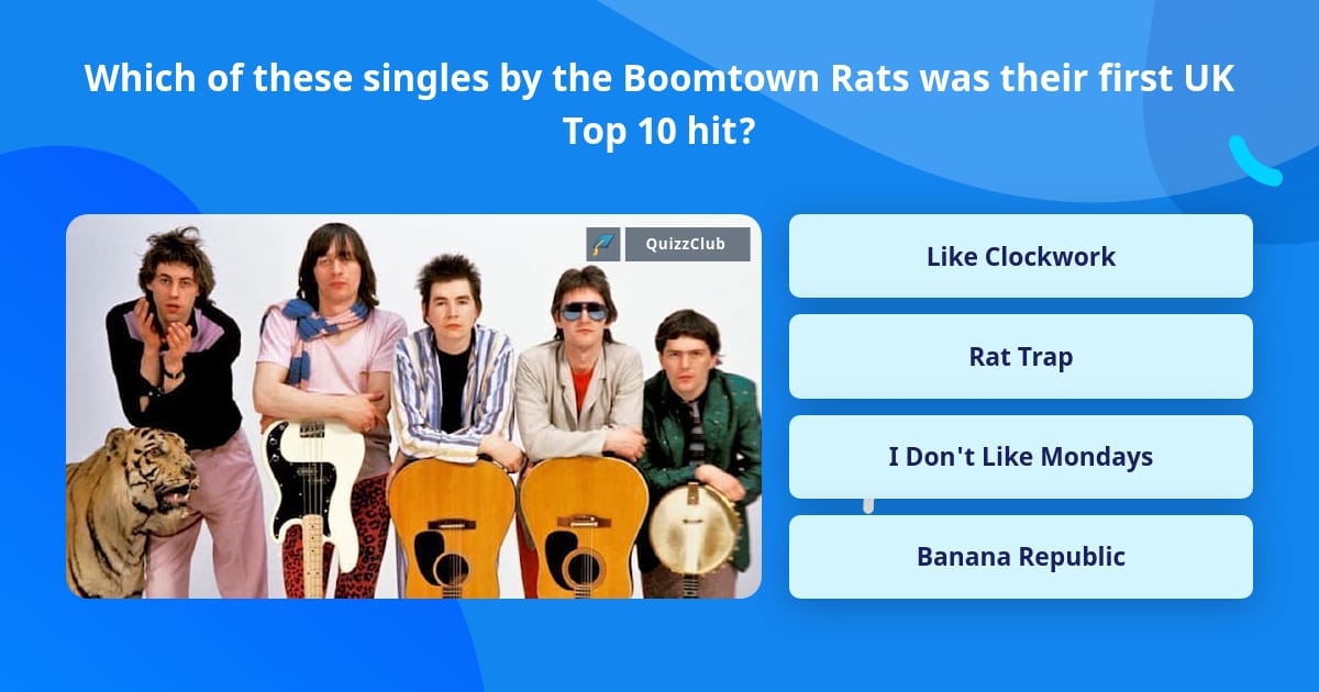 Which of these singles by the... | Trivia Questions | QuizzClub