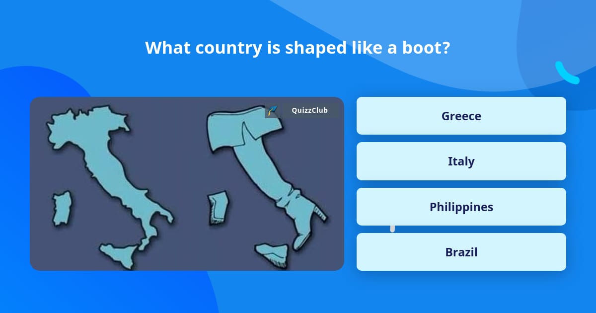 What Country Is Shaped Like A Boot Trivia Questions QuizzClub what-country-is-shaped-like-a-boot-trivia-questions-quizzclub