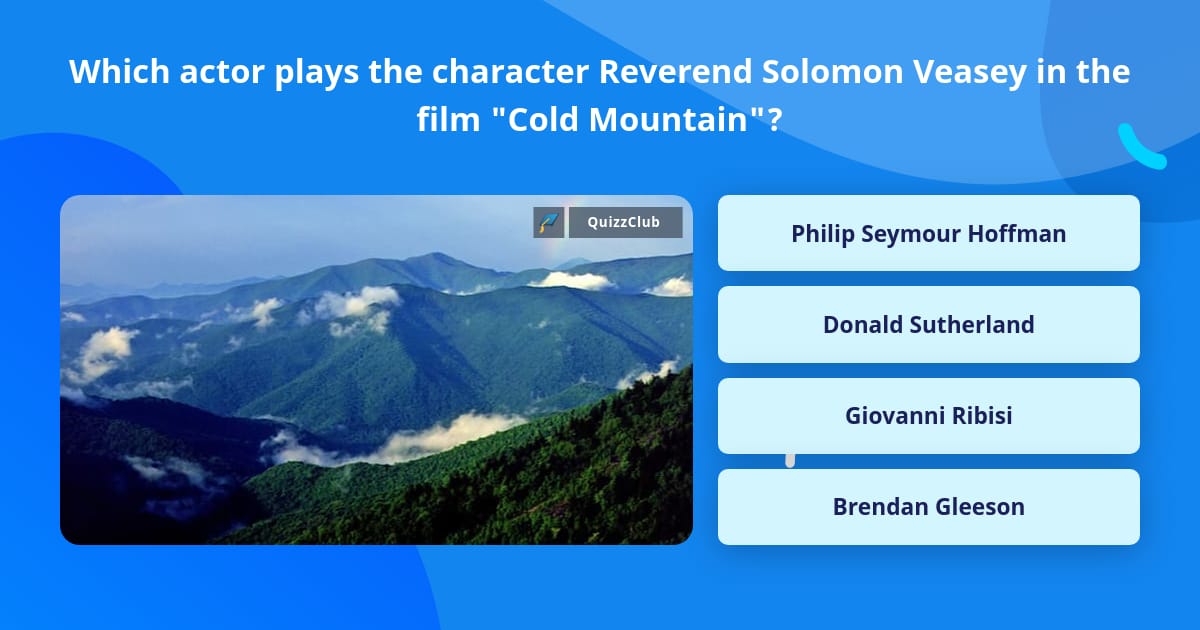 Which actor plays the character... | Trivia Questions | QuizzClub