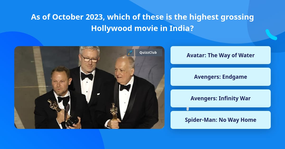 As of October 2023, which of these... | Trivia Questions | QuizzClub