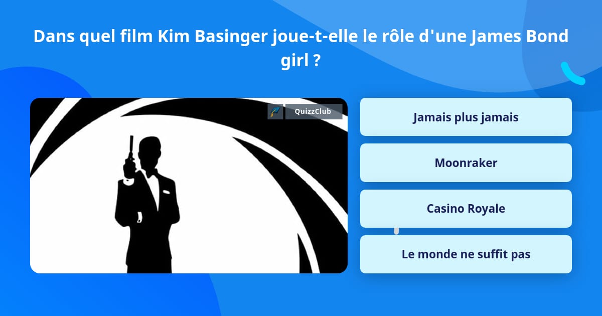 Dans quel film Kim Basinger... | Questions | QuizzClub