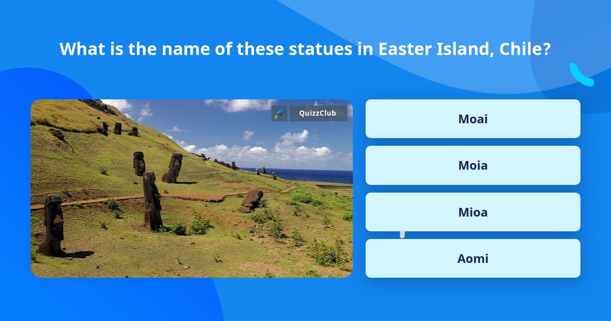 What is the name of these statues in... | Trivia Questions | QuizzClub