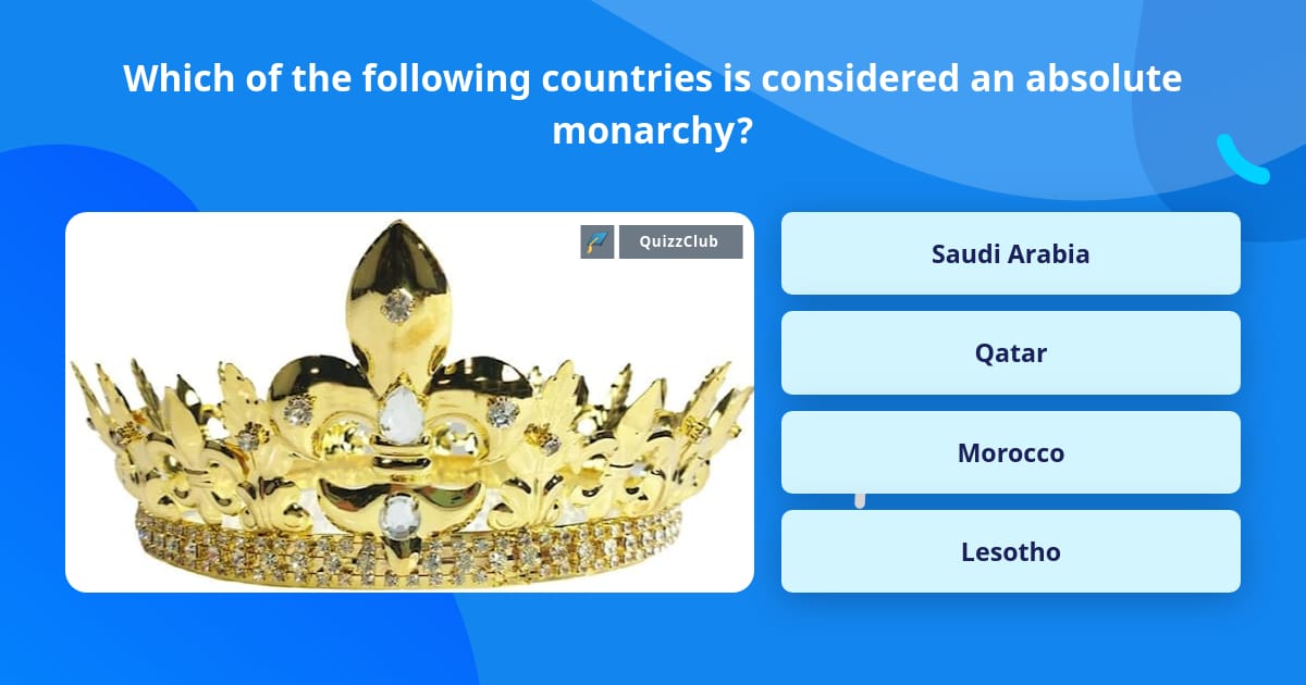 Which of the following countries is... | Trivia Questions | QuizzClub