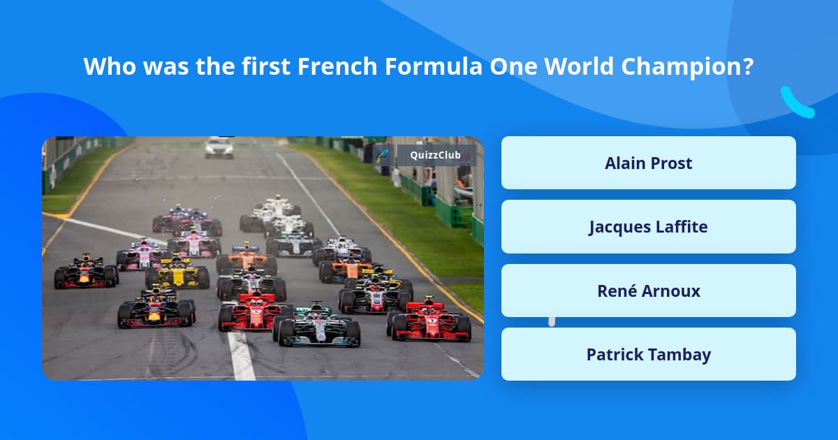 Who was the first French Formula One... | Trivia Questions | QuizzClub