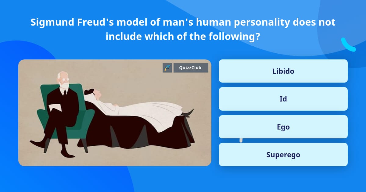 Sigmund Freud's model of man's human... | Trivia Questions | QuizzClub