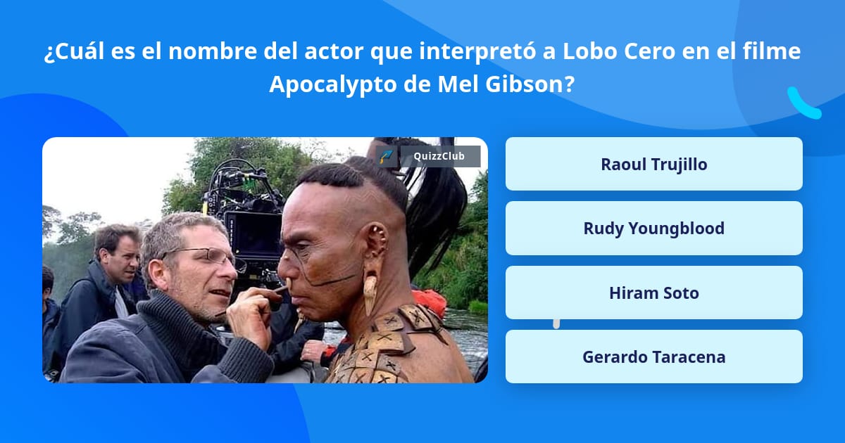¿Cuál es el nombre del actor que... | Las Preguntas Trivia | QuizzClub
