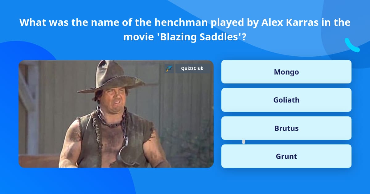 What was the name of the henchman... | Trivia Questions | QuizzClub