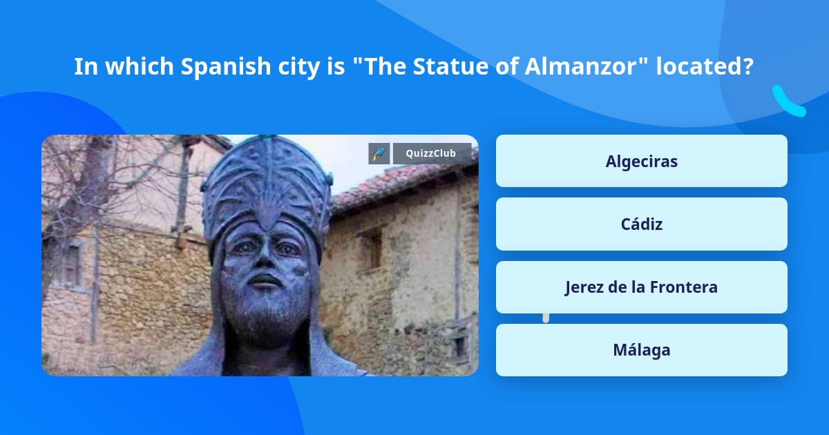 In which Spanish city is "The Statue... | Trivia Questions | QuizzClub