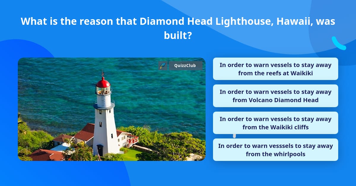 What is the reason that Diamond Head... | Trivia Questions | QuizzClub