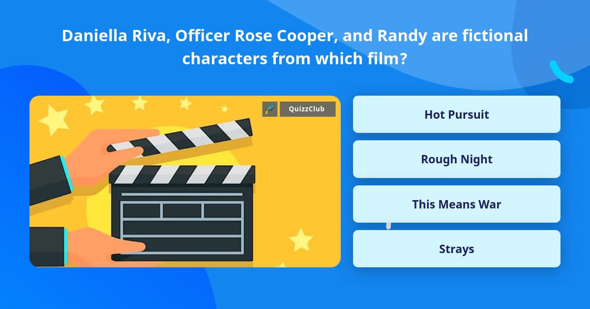 Daniella Riva, Officer Rose Cooper,... | Trivia Questions | QuizzClub