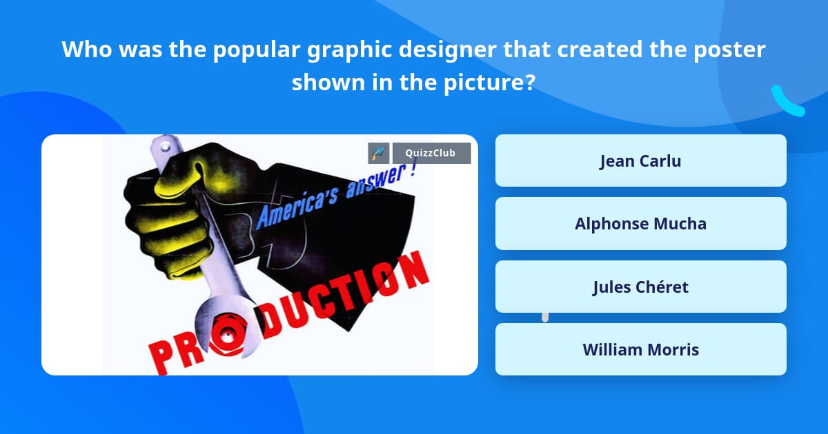 Who was the popular graphic designer... | Trivia Answers | QuizzClub